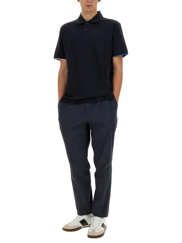 BOSS Cotton Polo - Blue