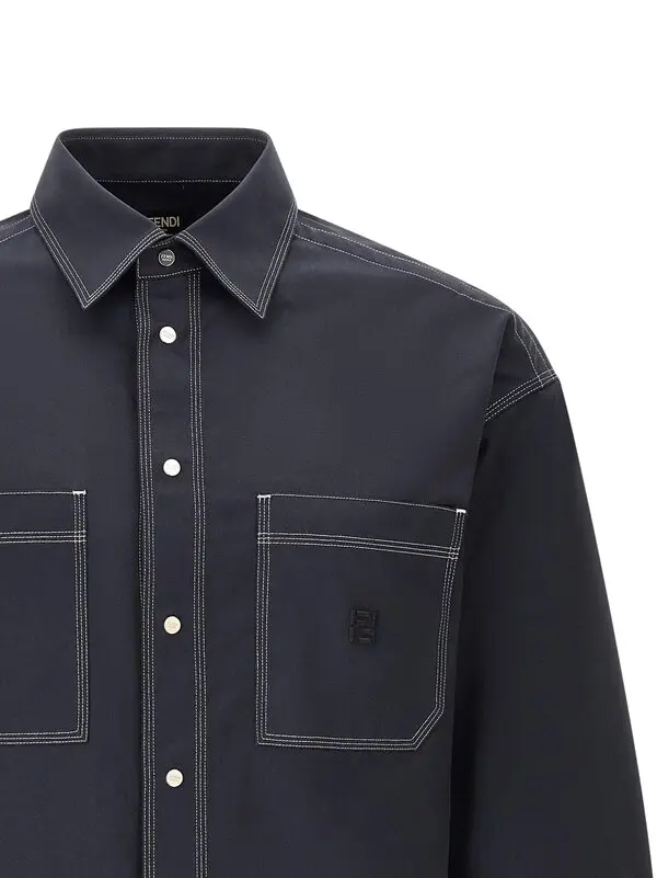 Fendi Ff Selleria' Logo Shirt