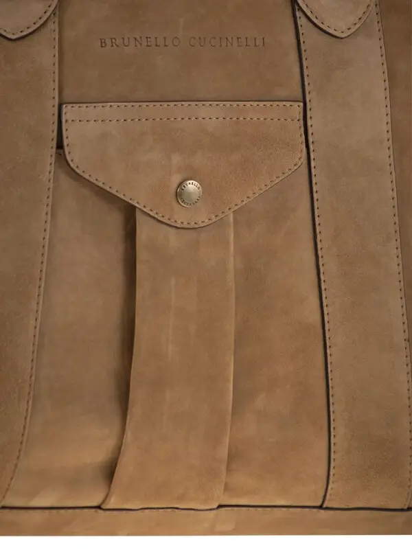 Brunello Cucinelli Borsone Biscotto - Multicolor