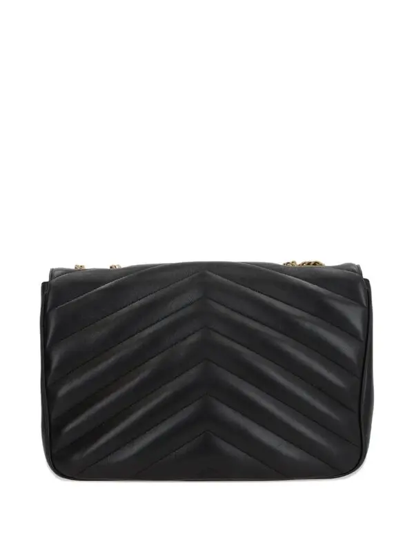 Saint Laurent Loulou Large Bag In Matelassé Lambskin - Black