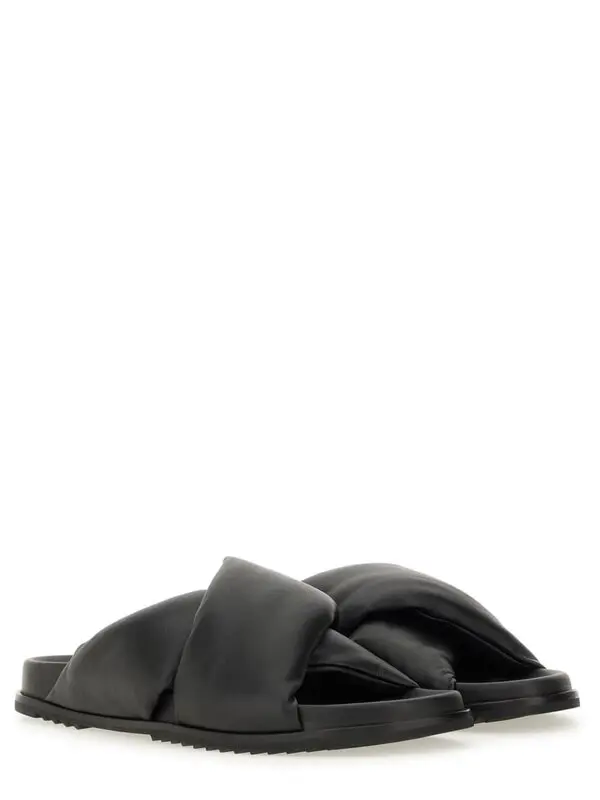 Rick Owens Leather Slide Sandal