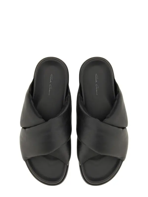 Rick Owens Leather Slide Sandal