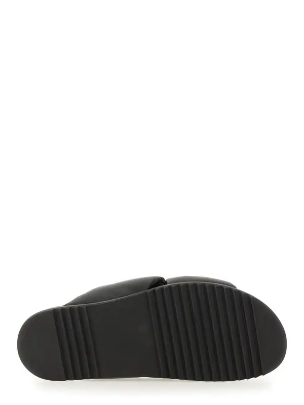 Rick Owens Leather Slide Sandals