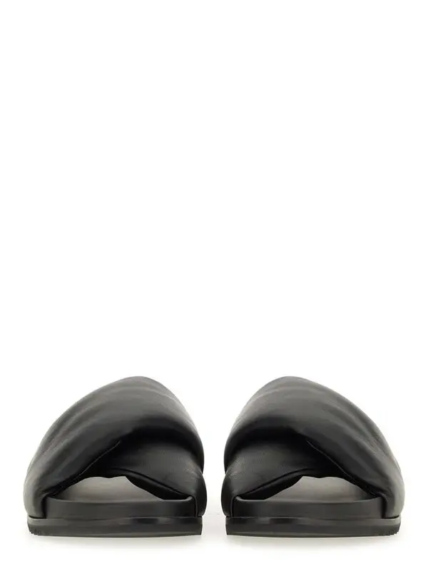 Rick Owens Leather Slide Sandals