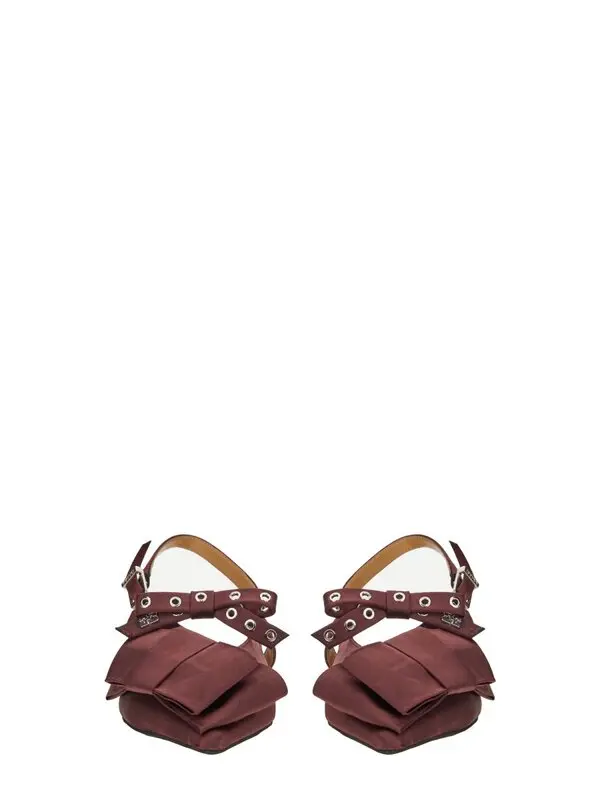 GANNI Satin Ballerina