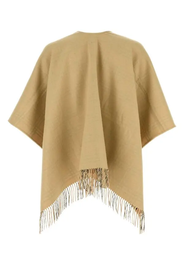 Burberry Beige Wool Reversibile Cape