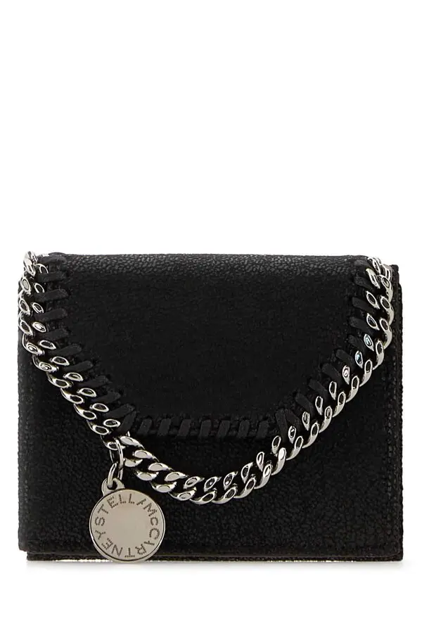 Stella McCartney Shaggy Deer Falabella Wallet - Black