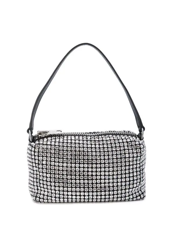 Alexander Wang Heiress Medium Pouch In Crystal Mesh