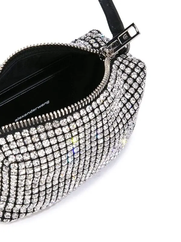 Alexander Wang Heiress Medium Pouch In Crystal Mesh