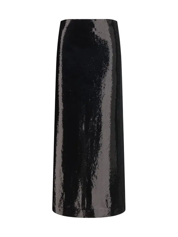 TOTEME Sequined Skirt - Black