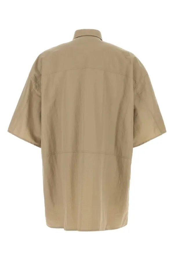 Balenciaga Cappuccino Tech Fabric Oversize Shirt