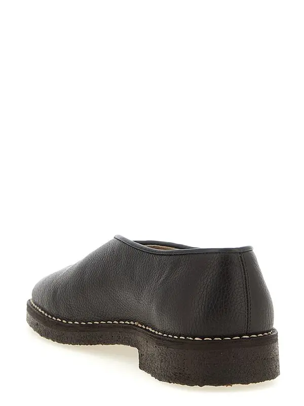 LEMAIRE Piped Crepe' Slippers - Brown