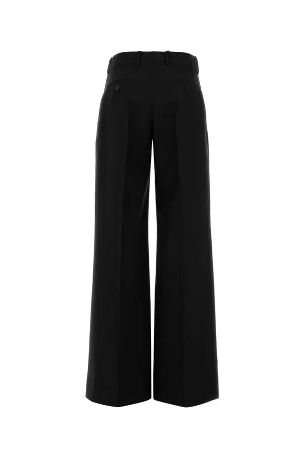 Alexander McQueen Wool Blend Wide-leg Pant
