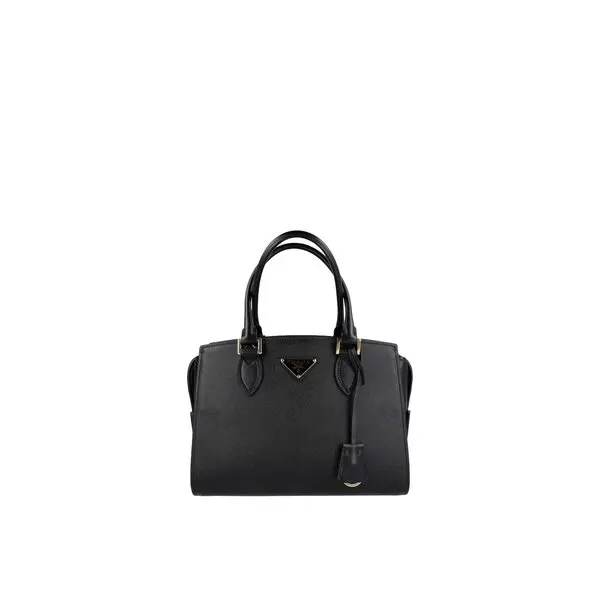 Prada Saffiano Leather Hand Bag - Black