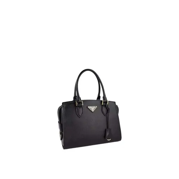Prada Saffiano Leather Hand Bag - Black