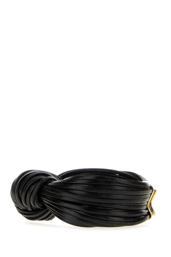 Bottega Veneta Leather Knot Bracelet