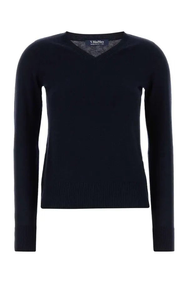 Max Mara S Midnight Wool Idoneo Sweater - Blue