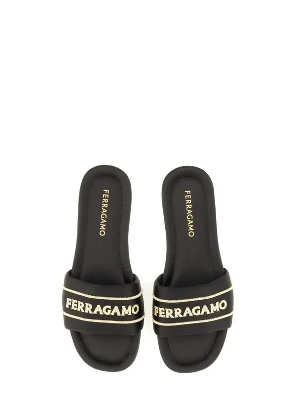 FERRAGAMO Logo Slide Sandal