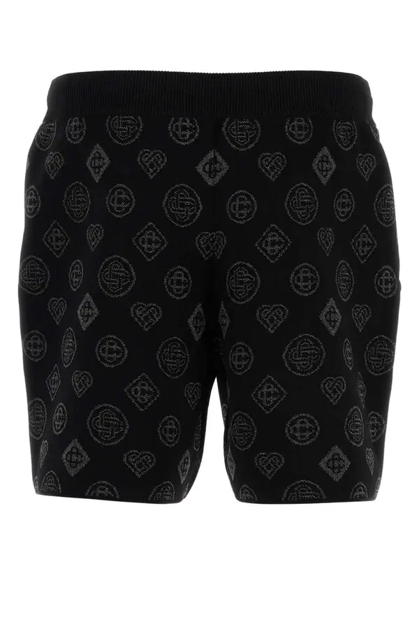 Casablanca Embroidered Stretch Jacquard Bermuda Shorts - Multicolor