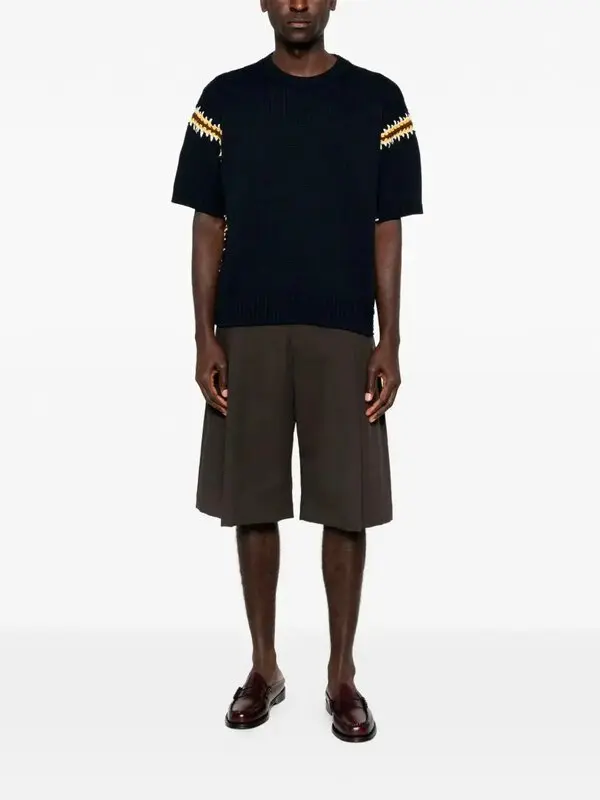 Prada Cotton Linen Polo Neck