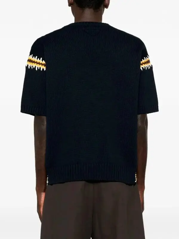 Prada Cotton Linen Polo Neck