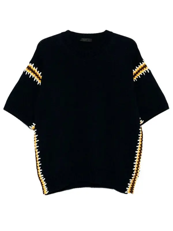 Prada Cotton Linen Polo Neck