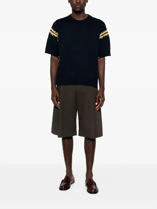Prada Cotton Linen Polo Neck