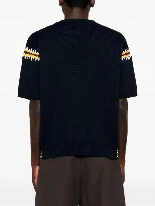 Prada Cotton Linen Polo Neck