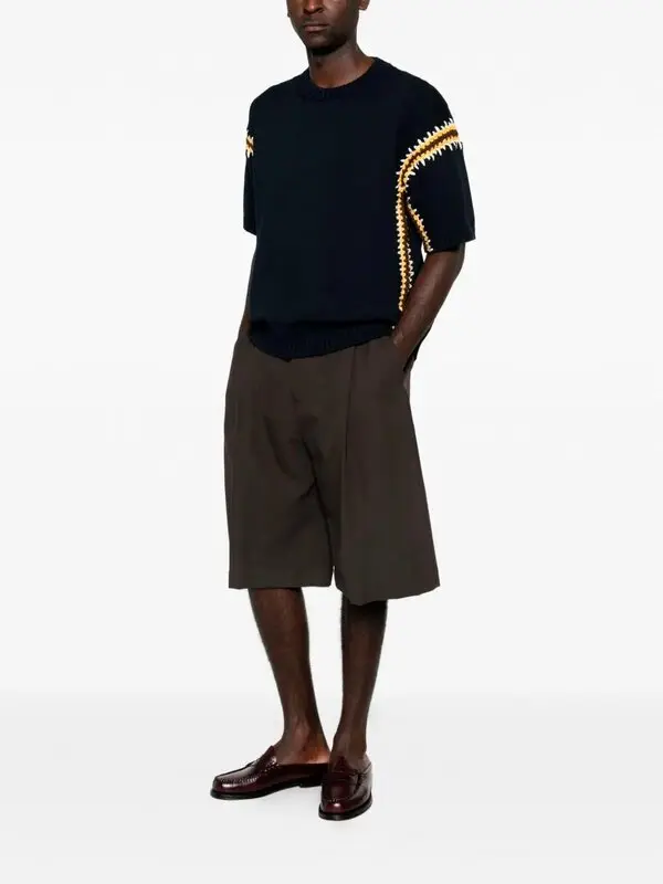 Prada Cotton Linen Polo Neck