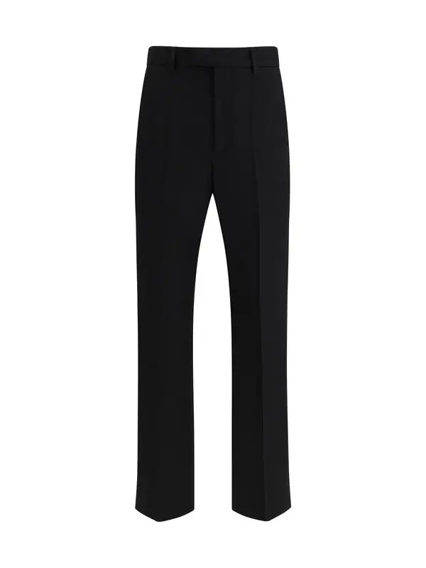 Valentino Garavani Virgin Wool Tailored Pants - Black