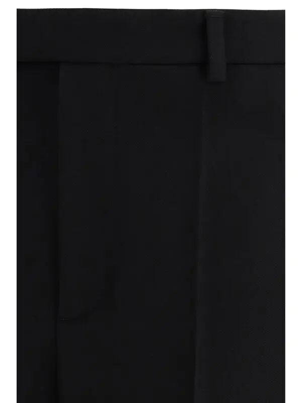 Valentino Garavani Virgin Wool Tailored Pants - Black