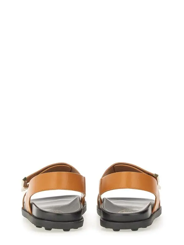 TOD'S Leather Sandal - Brown
