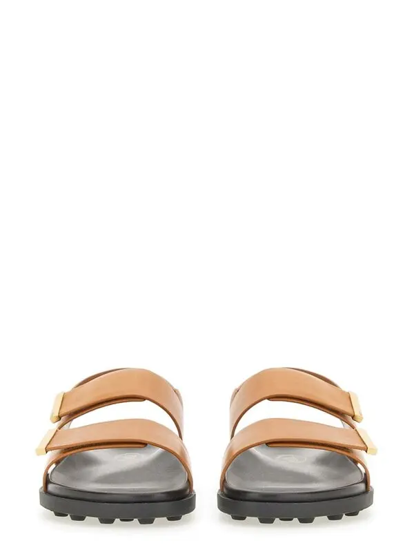 TOD'S Leather Sandal - Brown
