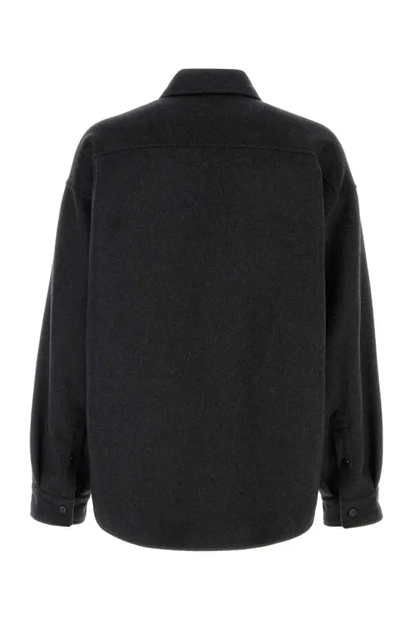 Balenciaga Charcoal Wool Blend Jacket