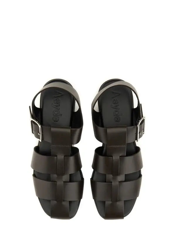AeydĒ Leather Sandals - Brown
