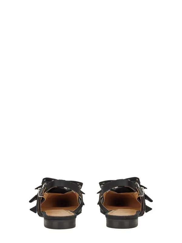 GANNI Satin Ballerina
