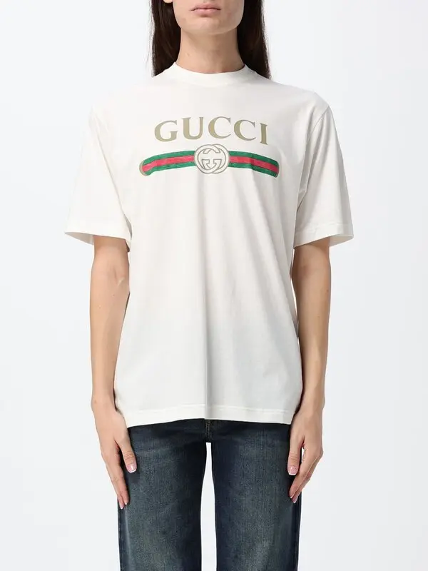 Gucci Graphic Print T-shirt - White