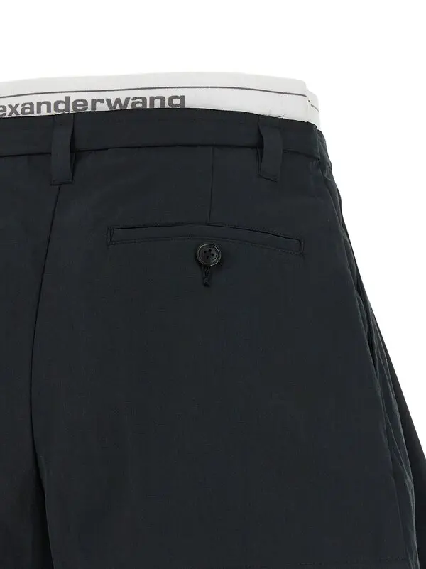Alexander Wang Logo Band Tailored Shorts