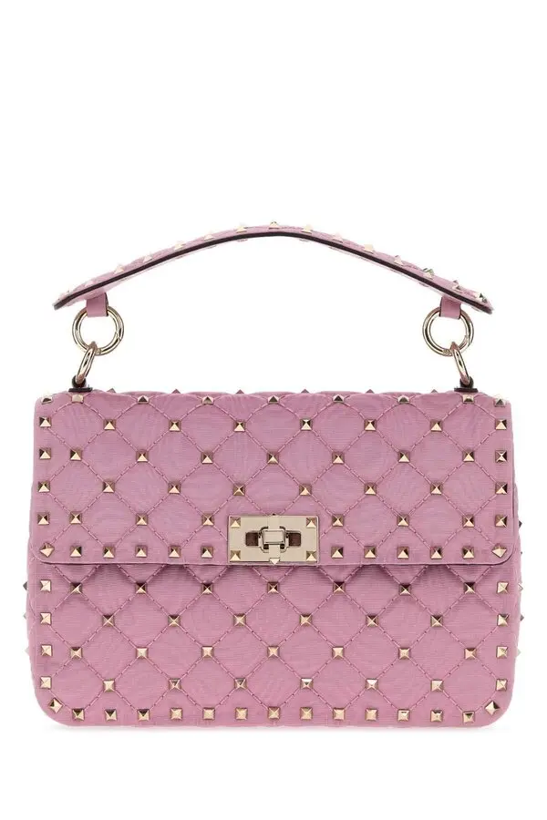 Valentino Garavani Fabric Rockstud Handbag - Pink