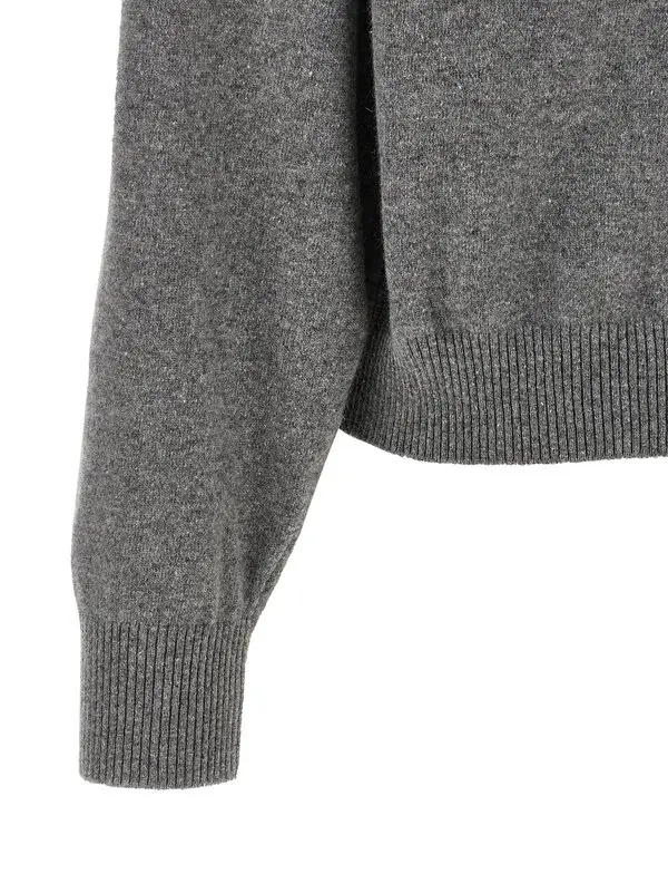 Alberta Ferretti Embroidered Flower Sweater