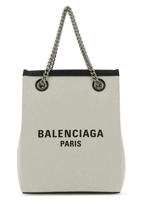 Balenciaga Duty Free Canvas Handbag - Brown