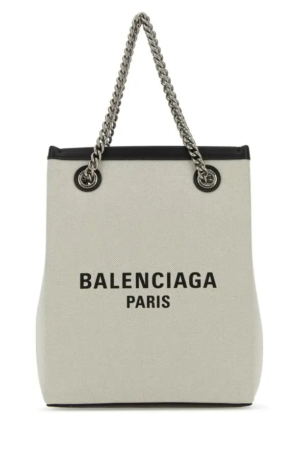 Balenciaga Duty Free Canvas Handbag - Brown