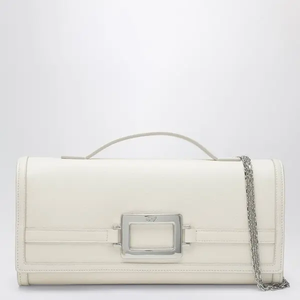 ROGER VIVIER Belle Vivier Clutch - White