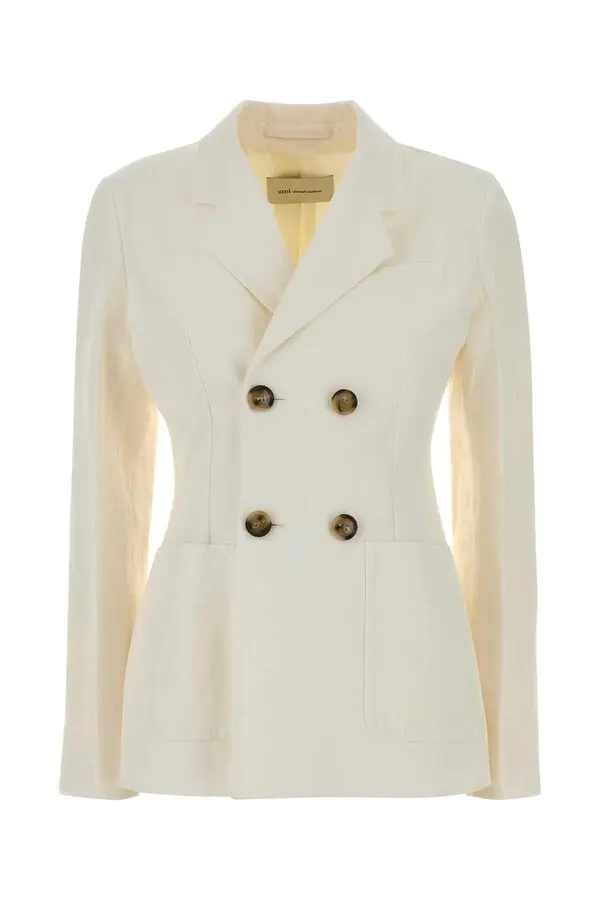 AMI Paris Ivoryy Jersey Blazer