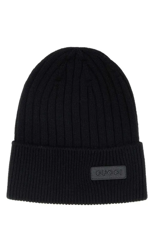 Gucci Wool Beanie Hat - Black