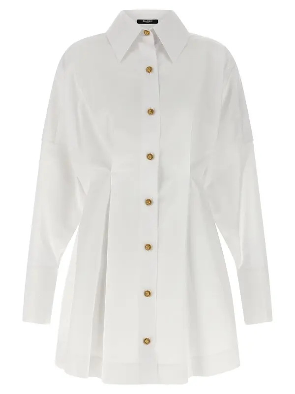 Balmain Chemisier Dress - White