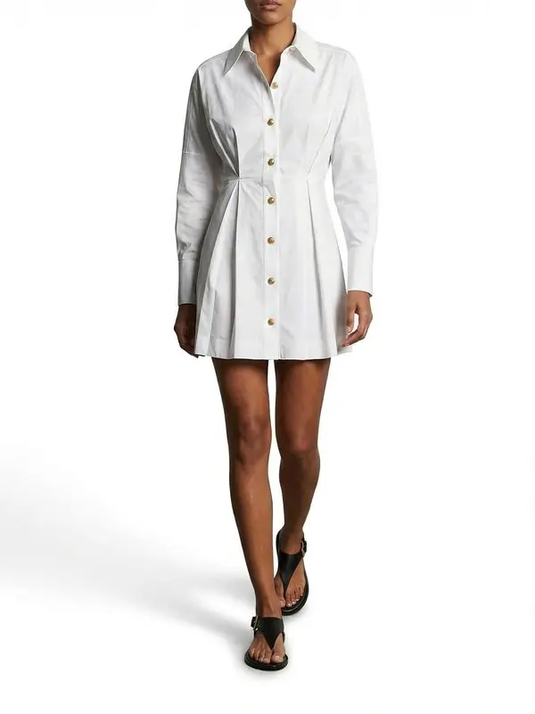 Balmain Cotton Poplin Chemisier Dress