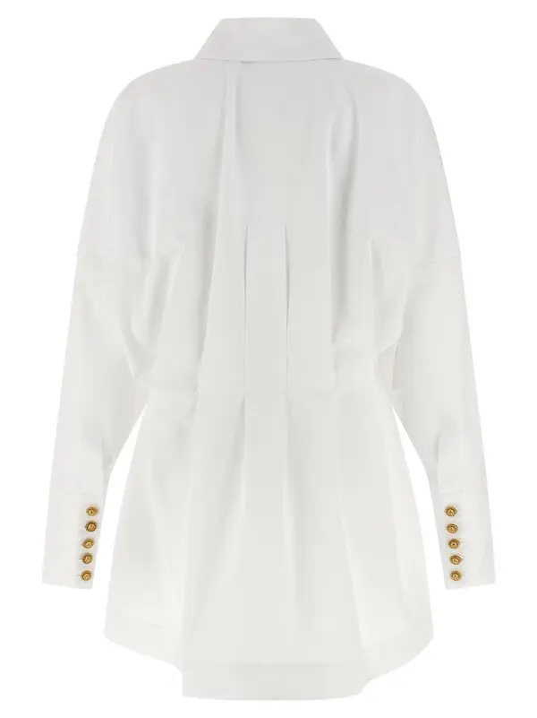 Balmain Cotton Poplin Chemisier Dress