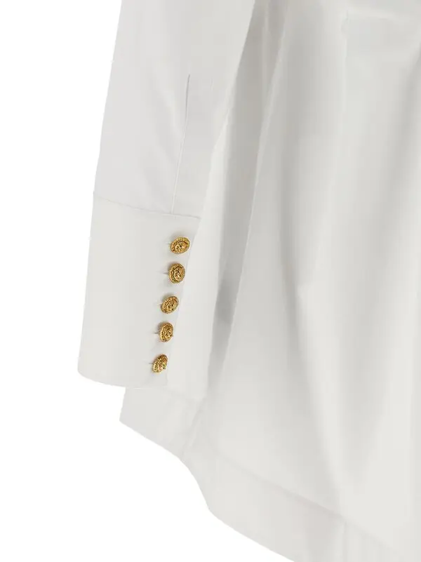 Balmain Cotton Poplin Chemisier Dress