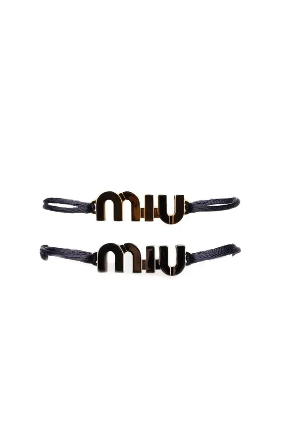 Miu Miu Logo Cord Jewelry Set - Multicolor